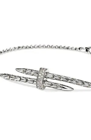 John Hardy Spear Station Diamond Bracelet