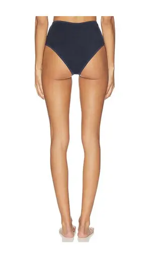 Johanna Ortiz Terry Susurro Del Agua Bikini Bottom - Navy