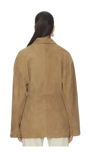 EAVES Salta Suede Jacket - Olive