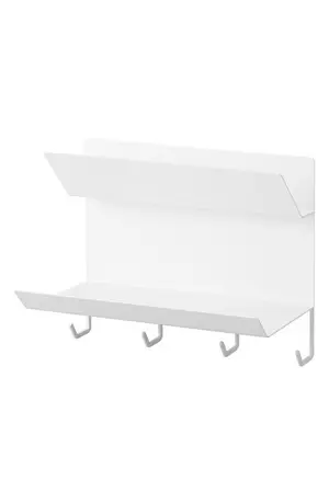 YAMAZAKI Magnetic Entryway Rack - White