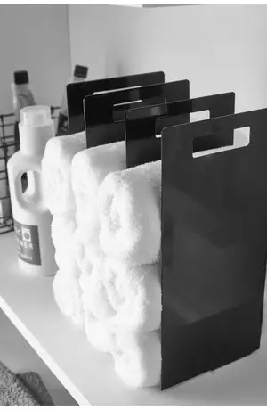 YAMAZAKI Towel Storage Organizer - Black