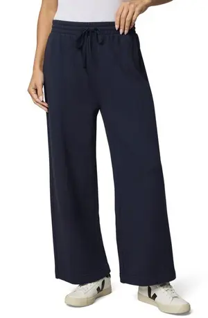 Splendid Matilda Wide Leg Terry Pants - Navy Blue