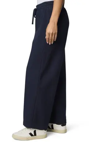 Splendid Matilda Wide Leg Terry Pants - Navy Blue
