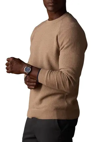 THE NORMAL BRAND Coolmax Cotton Blend Sweater - Dark Taupe