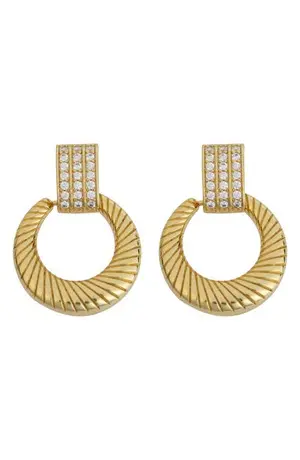 PANACEA Door Knocker Drop Earrings - Gold