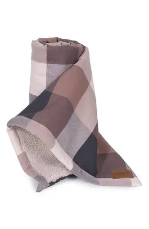 Pendleton Plaid & Fleece Crate Blanket - Block Plaid