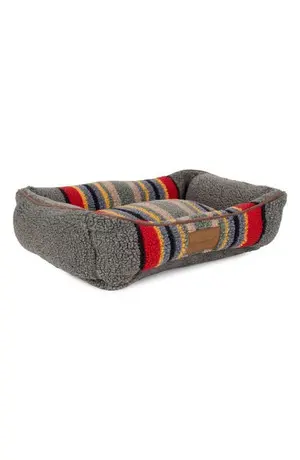 Pendleton Vintage Camp Fleece Kuddler Pet Bed - Green Heather