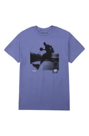 OVERTIME Motion Blur Cotton Graphic T-shirt