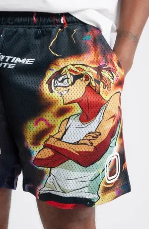 OVERTIME Anime Rival Mesh Basketball Shorts