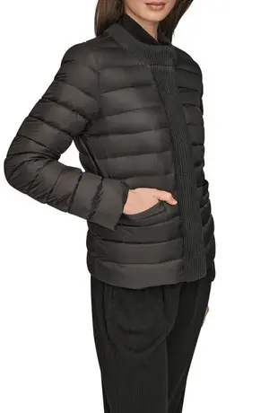 Donna Karan New York Nylon Quilted Down Jacket