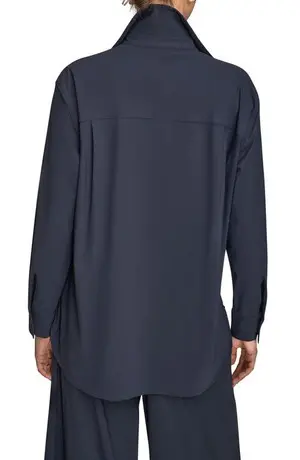 Donna Karan New York Button-front Shirt - Nightfall