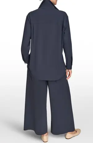 Donna Karan New York Button-front Shirt - Nightfall