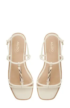 Aldo Ankle Strap Sandal - Other White