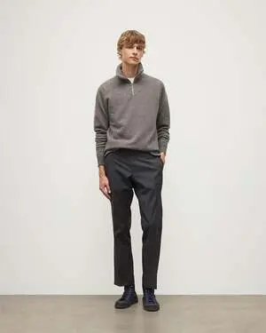 Johnstons Of Elgin Cashmere Half-zip Jumper - Grey