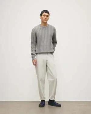 Johnstons Of Elgin Peel Cashmere Jumper - Grey
