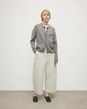 Johnstons Of Elgin Donegal Cashmere Cardigan - Grey