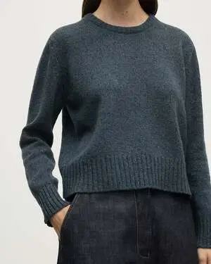 Johnstons Of Elgin Donegal Cashmere Jumper - Blue