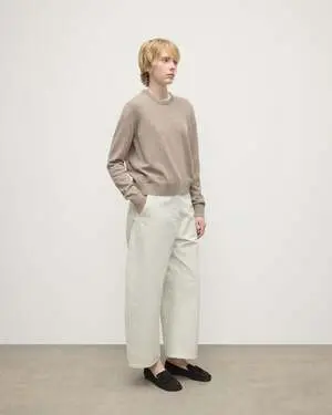 Johnstons Of Elgin Classic Cashmere Round Neck Jumper - Brown