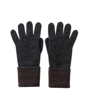 Johnstons Of Elgin Seed Stitch Cashmere Gloves - Grey
