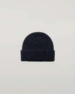 Johnstons Of Elgin Donegal Cashmere Beanie - Navy