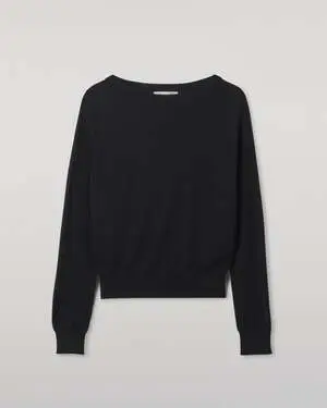 Johnstons Of Elgin Finola Superfine Cashmere Jumper - Black