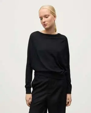 Johnstons Of Elgin Finola Superfine Cashmere Jumper - Black