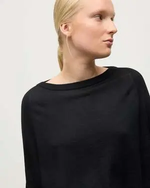 Johnstons Of Elgin Finola Superfine Cashmere Jumper - Black