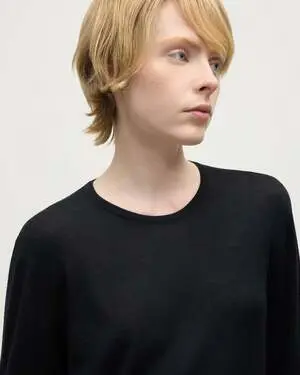 Johnstons Of Elgin Superfine Cashmere Jumper - Black