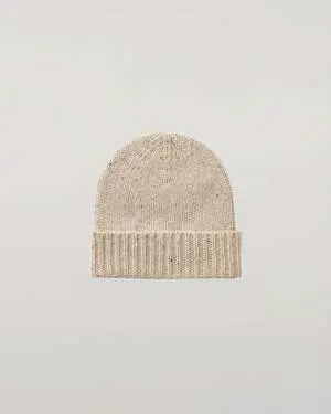 Johnstons Of Elgin Donegal Cashmere Beanie - Natural