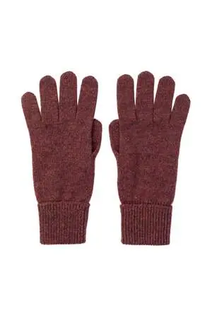 Johnstons Of Elgin Cashmere Gloves With Turnback Cuffs - Purple