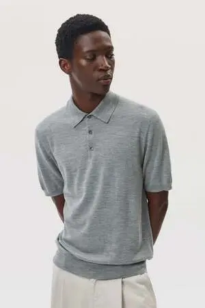 Johnstons Of Elgin Superfine Merino Light Polo Shirt