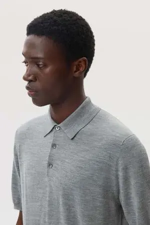 Johnstons Of Elgin Superfine Merino Light Polo Shirt