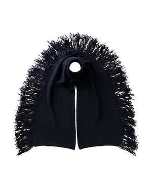 Johnstons Of Elgin Fringed Cashmere Dark Scarf - Navy