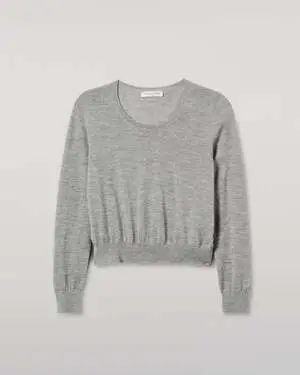Johnstons Of Elgin Ella Superfine Cashmere Jumper - Grey