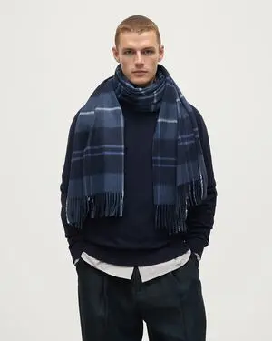 Johnstons Of Elgin Fife Modern Tartan Cashmere Stole - Multi