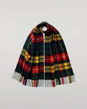 Johnstons Of Elgin Buchanan Tartan Cashmere Stole - Multi