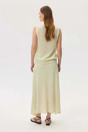 Johnstons Of Elgin Cashmere Silk A-line Skirt