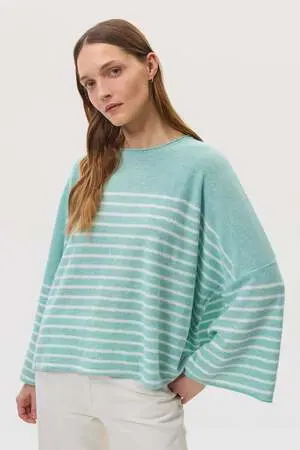 Johnstons Of Elgin Striped Sweaters For Women