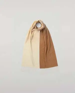 Johnstons Of Elgin Cashmere & Vicuña Ombré Scarf - Natural