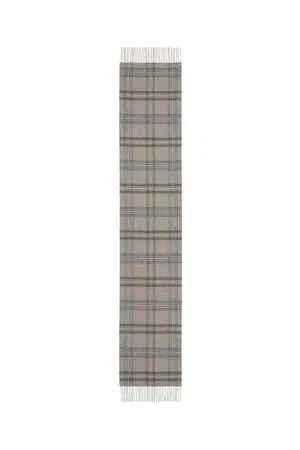 Johnstons Of Elgin Wide Cashmere Tweed Scarf - Blue