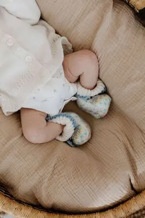 Johnstons Of Elgin Fairisle Cashmere Baby Booties