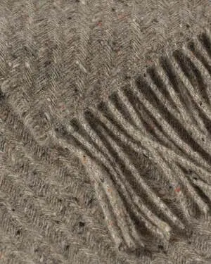 Johnstons Of Elgin Lofty Twill Cashmere Throw In Peregrine