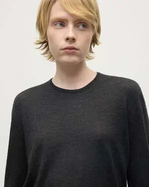Johnstons Of Elgin Superfine Cashmere Jumper - Grey