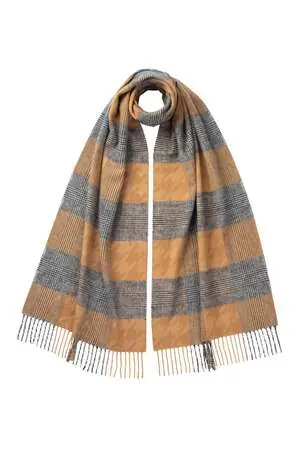 Johnstons Of Elgin Camel Highgrove Heritage Scarf - Brown