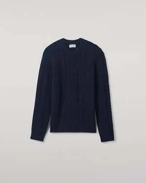 Johnstons Of Elgin Aran Cable Cashmere Jumper