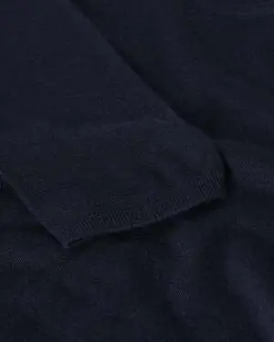 Johnstons Of Elgin Superfine Cashmere Jumper - Navy