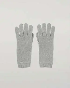 Johnstons Of Elgin Cashmere Knitted Gloves - Grey