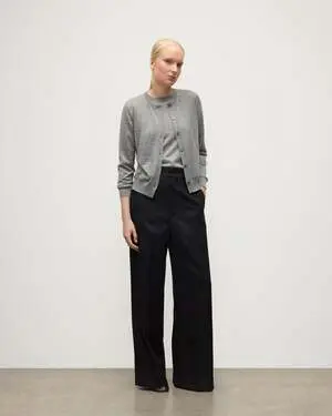 Johnstons Of Elgin Honor Superfine Cashmere Cardigan - Grey