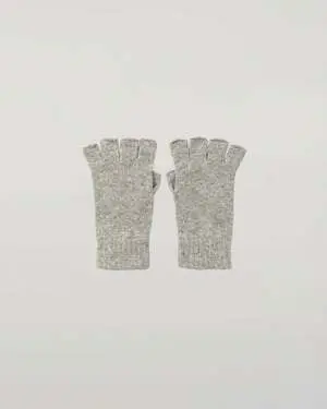 Johnstons Of Elgin Fingerless Cashmere Gloves - Grey
