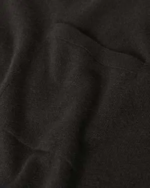 Johnstons Of Elgin Gauzy Pocket Cashmere Jumper - Black